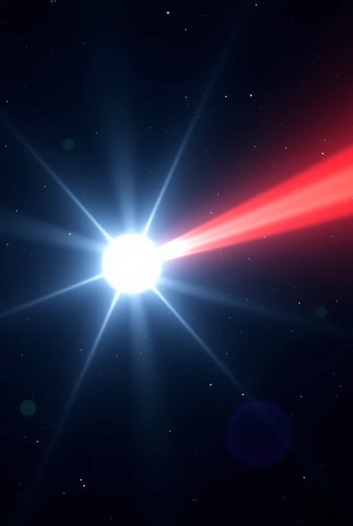 An artistic visualization of a quasar’s redshift effect. The image ...