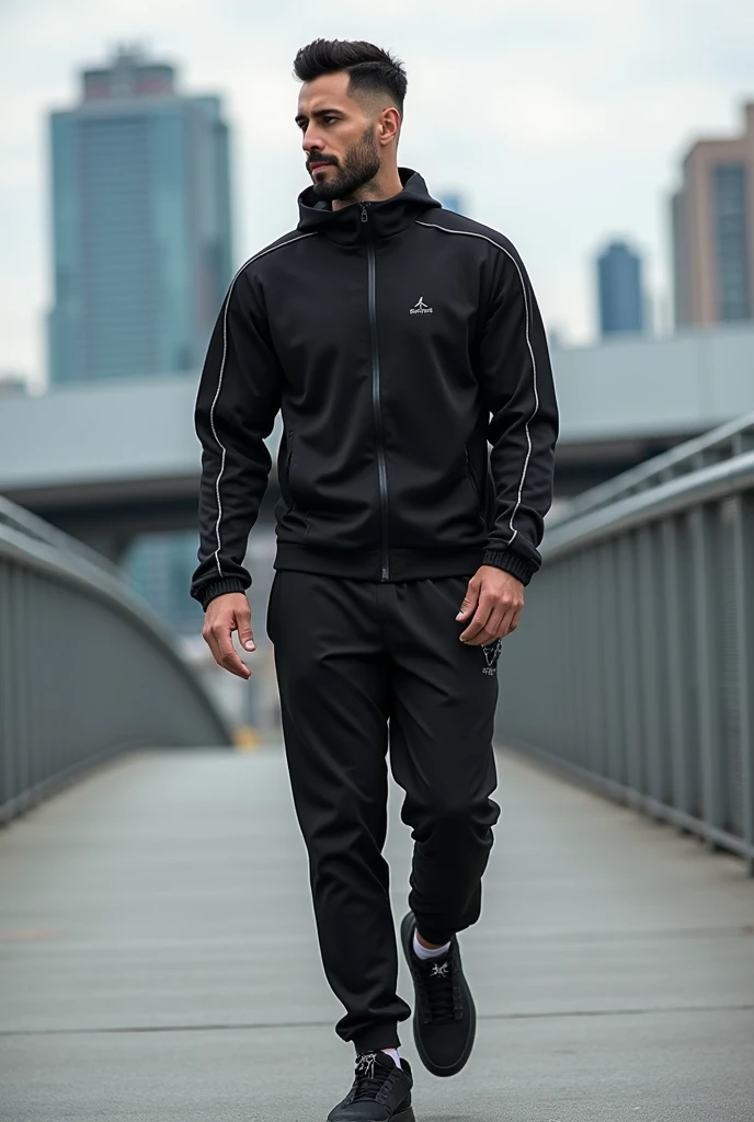 Black track suit - SeaArt AI