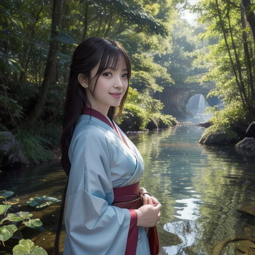 Modern 2D digital art of Amaterasu and Seoritsuhime, Amaterasu emits ...