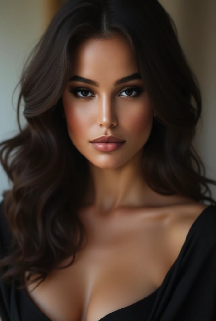 Create an image of a sexy brunette woman - SeaArt AI