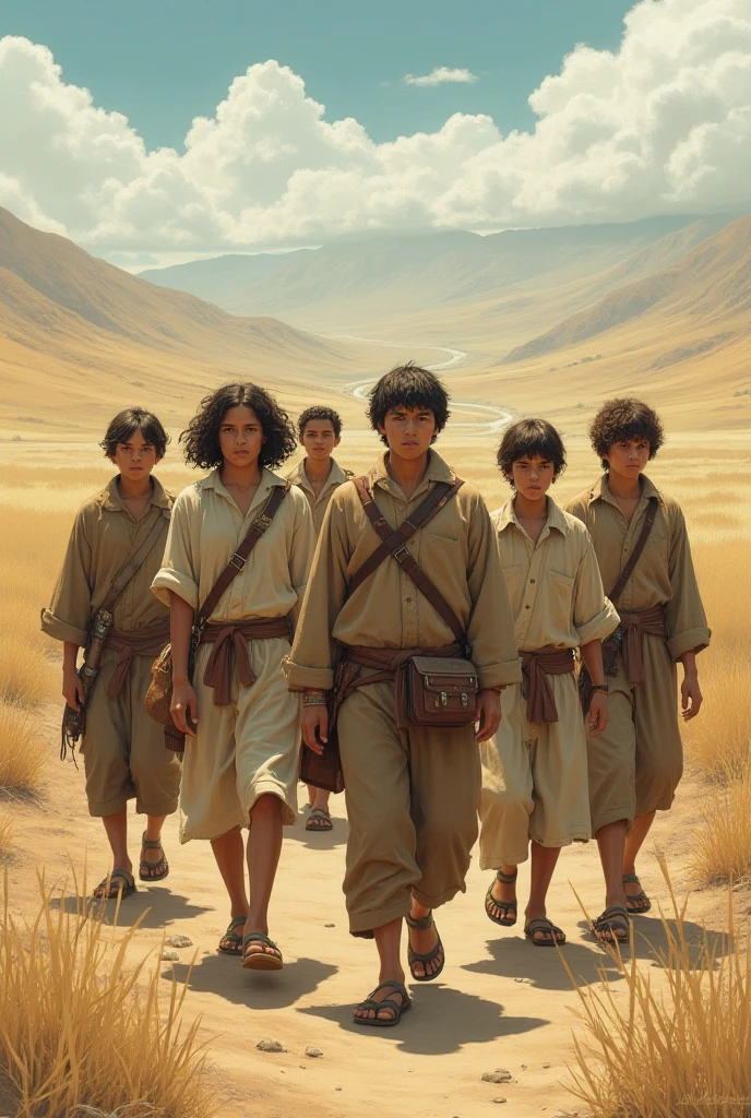 4. Six little Sons Setting Off on Their Journey – The six brothers ...