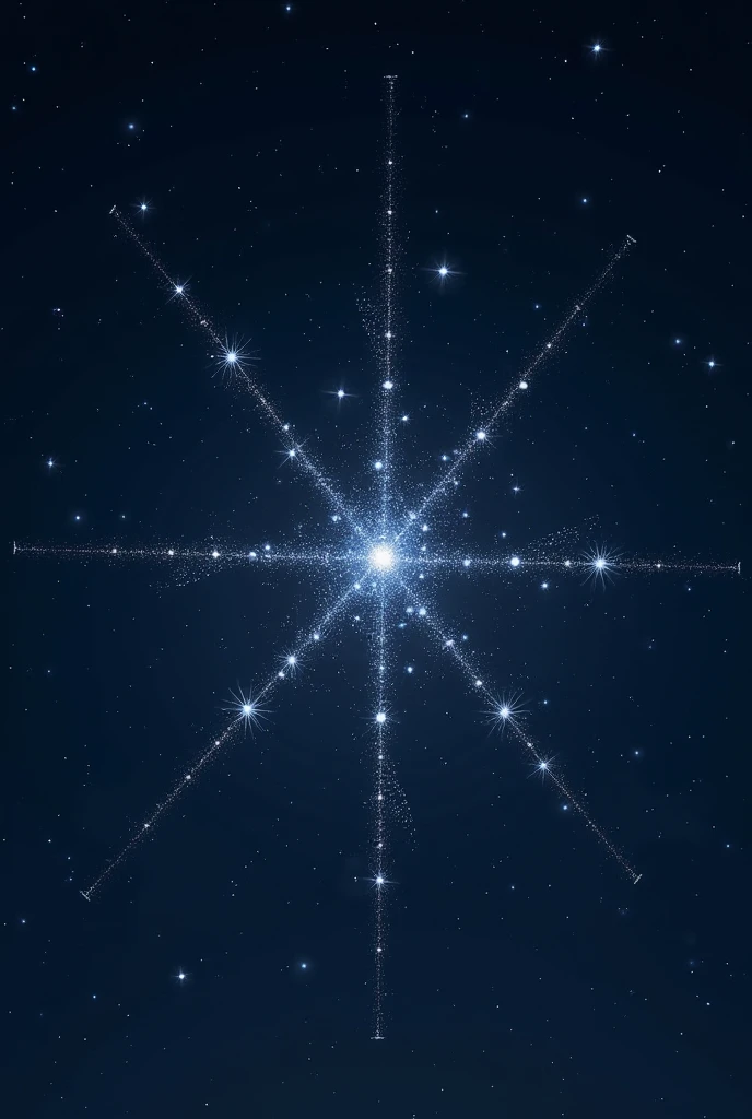 Imagine a starburst shape constellations make it simple just like the ...
