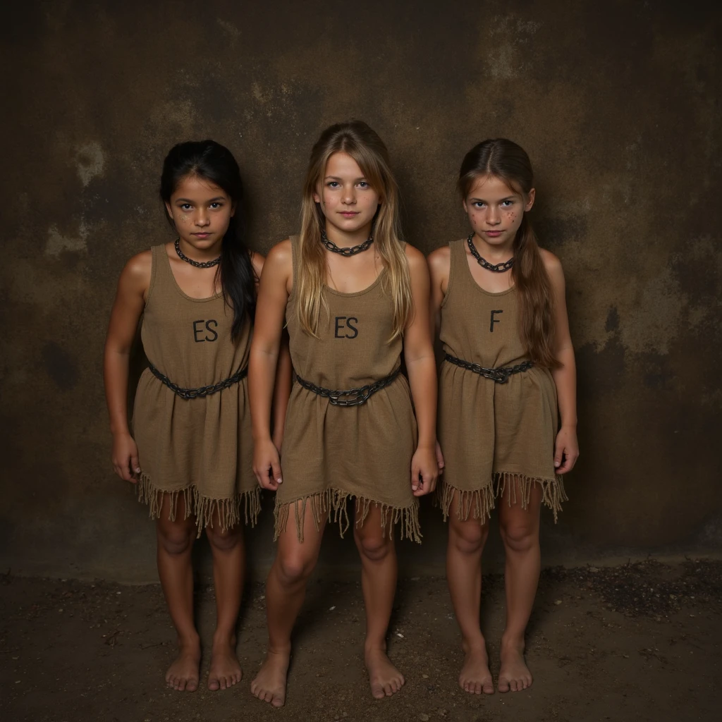 Chain gang slave girls of Roman slave womens hard labor foced workers ...