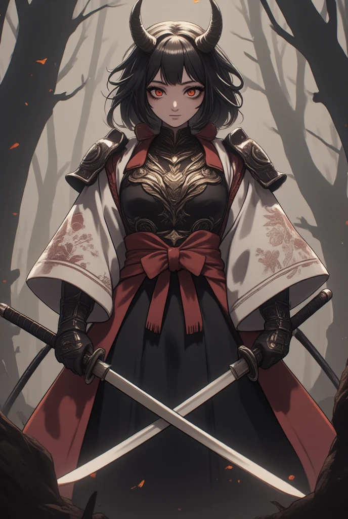 GLSHS, hkwarrior, hzk, Female Samurai, Demon woman, Carrying a Japanese ...