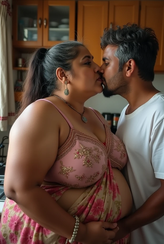 Image of Voluptuous plumpy south Indian milf Mature chubby bbw aunty biggest boo - SeaArt AI