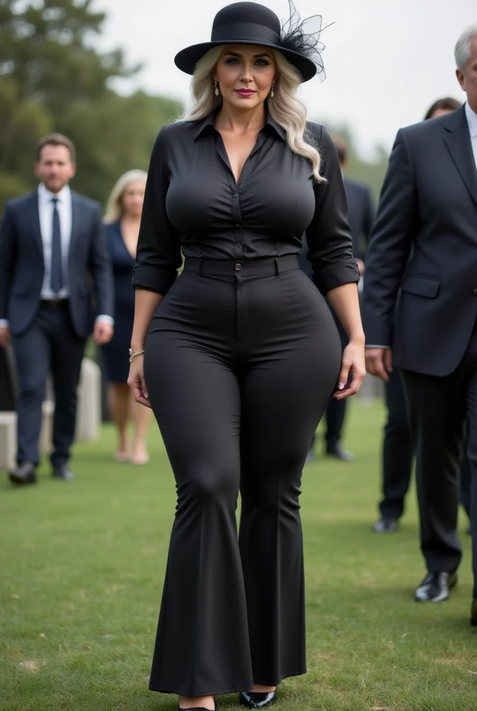 Hyperrealistic image, definition HD . 58 year old sexy widow - SeaArt AI