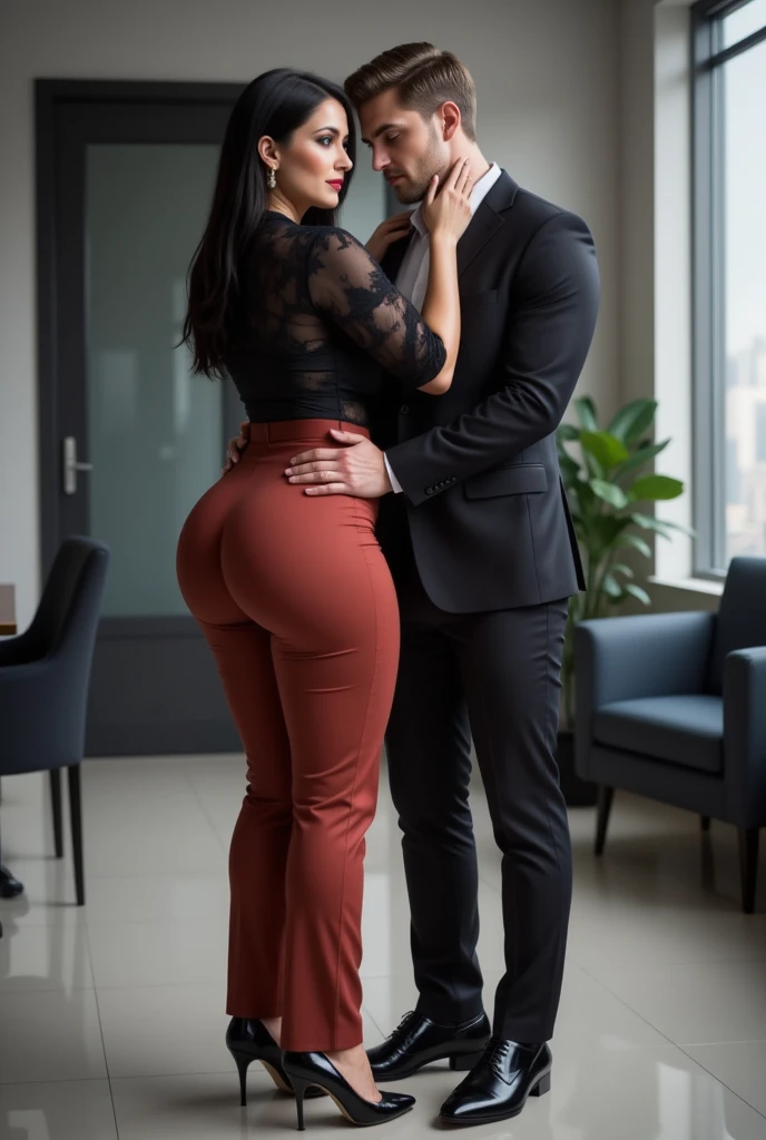 Sexy executive , curvilinear, voluptuous(((Hot mature, sexy and lush 48 years - SeaArt AI