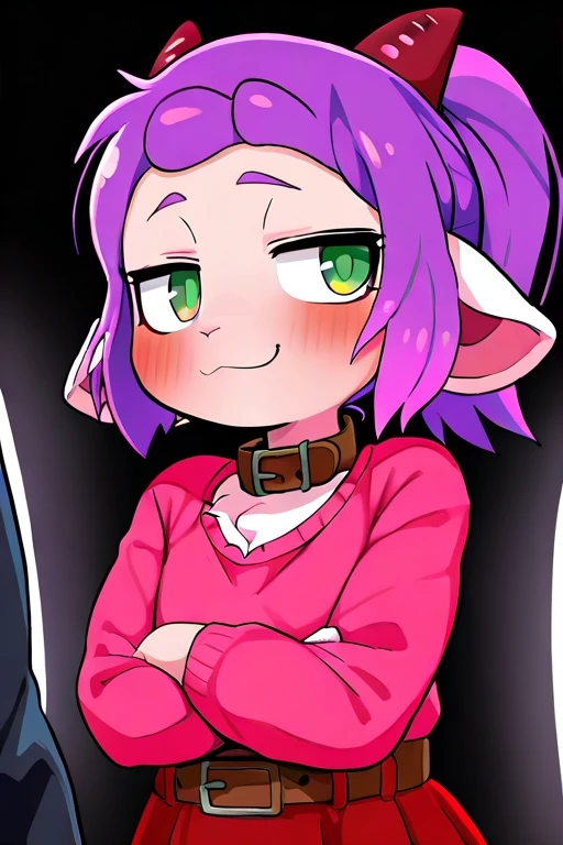 1femboy, guy ram, red long sweater , ultra cute face , green eyes ...