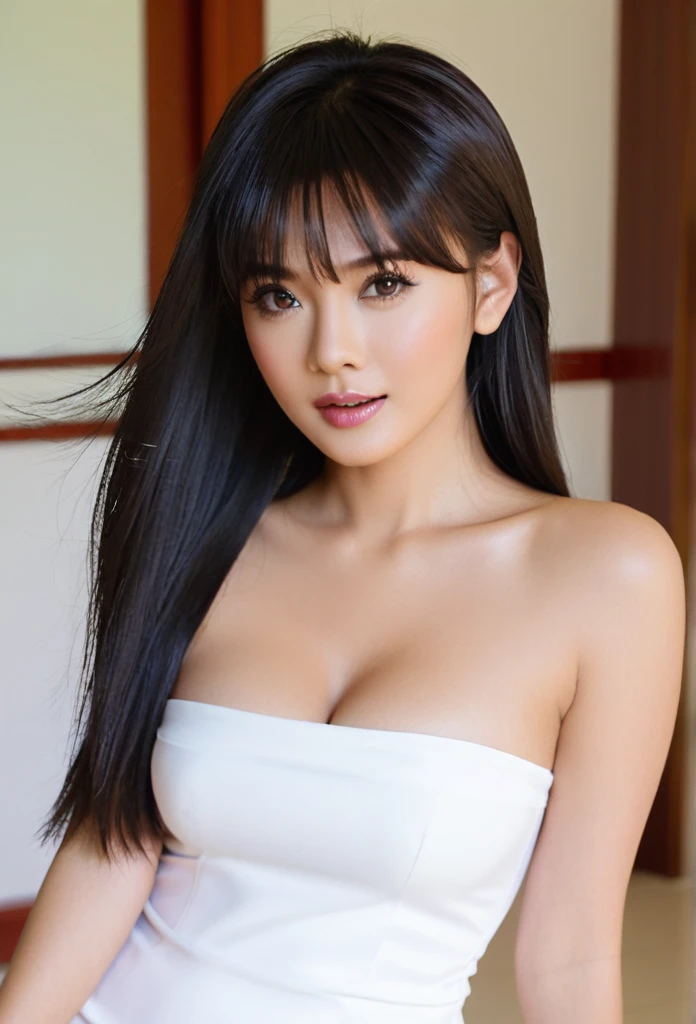 Close-up of beautiful Thailand, Tubtim Anyarin Terathananpat is a Thailand actre - SeaArt AI