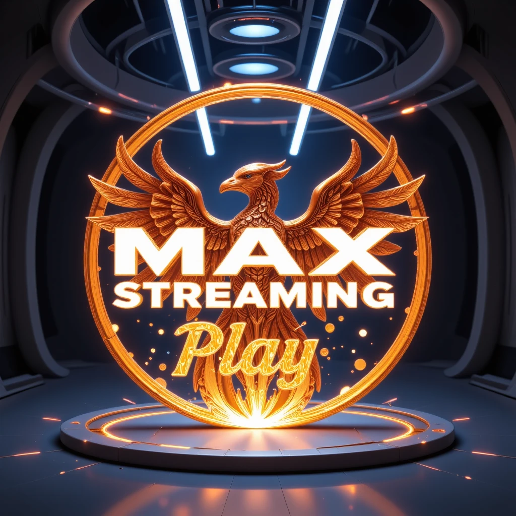 3D 8K logo: Fenix-style FHD streaming symbol with the name Max ...