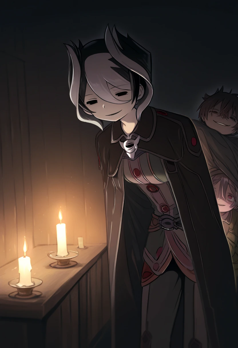 Anime Made in Abyss character Ozen, super tall, hunched back - SeaArt AI