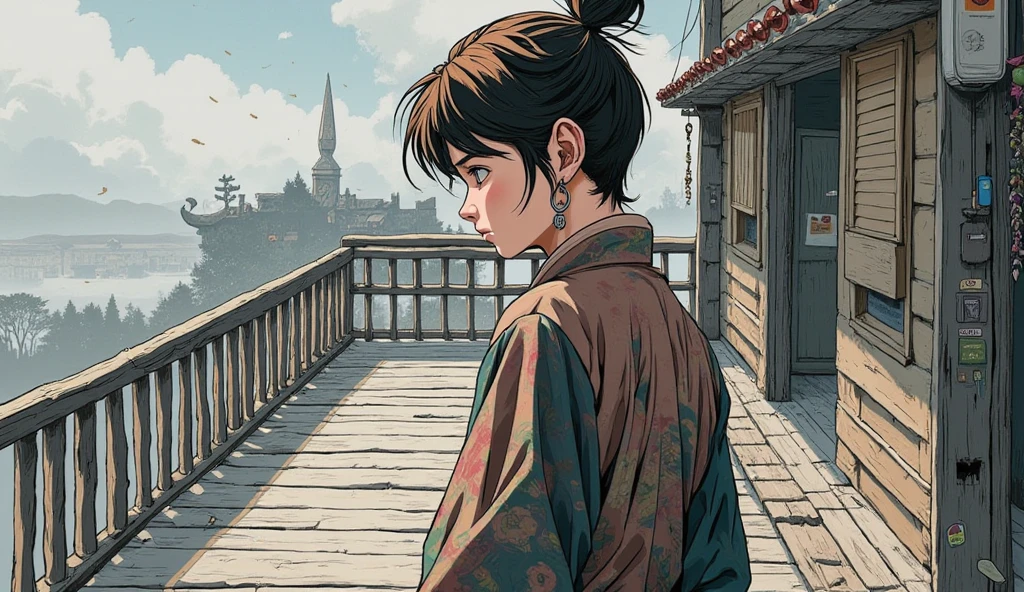 A melancholic and emotionally evocative character portrait in the ...