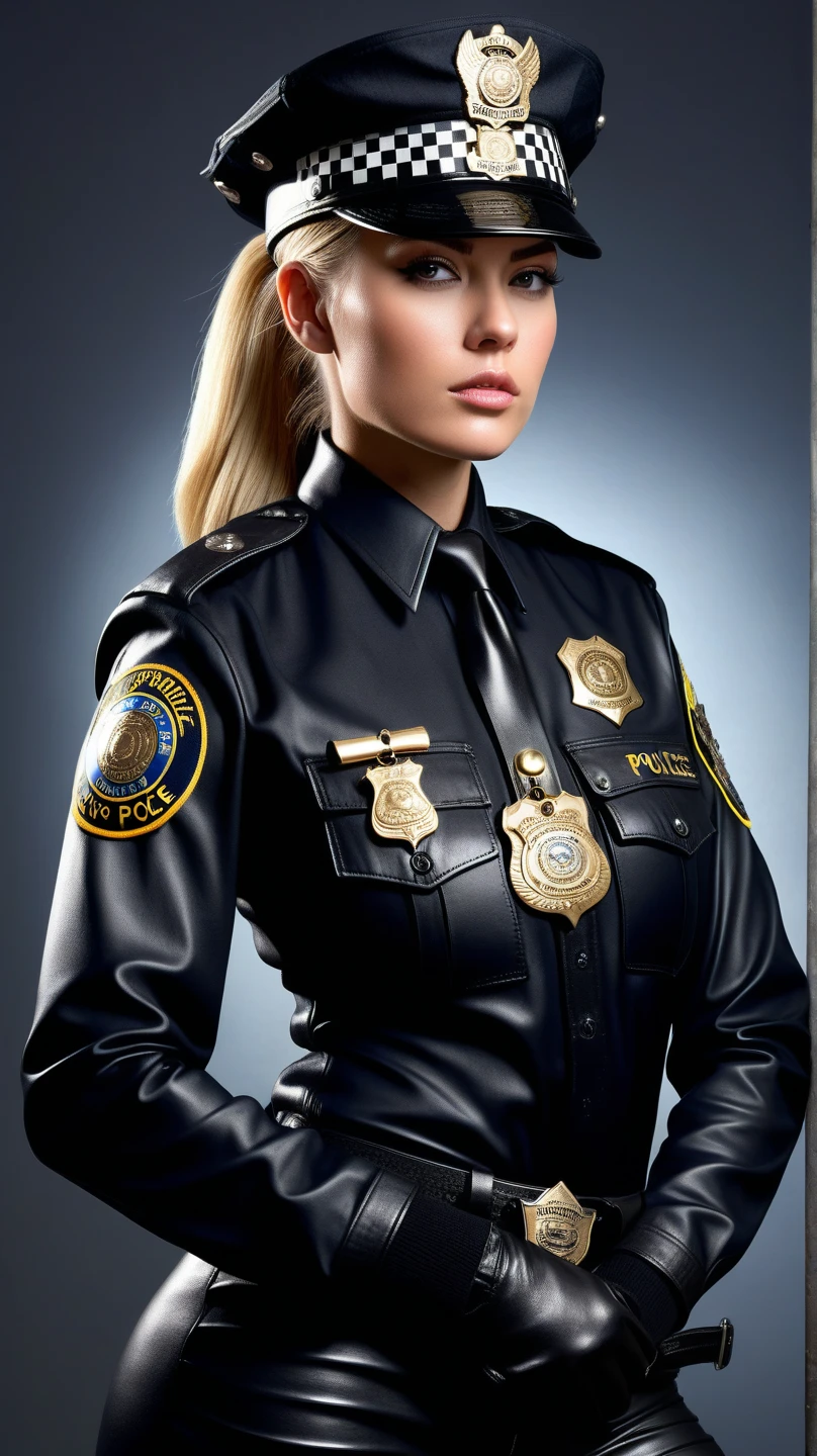 Realistic photo, full body shot, intimidating, strict, stunningly ...