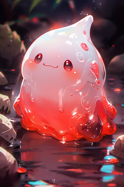 1 slime , (Blood Red), dark eyed smile , only slime