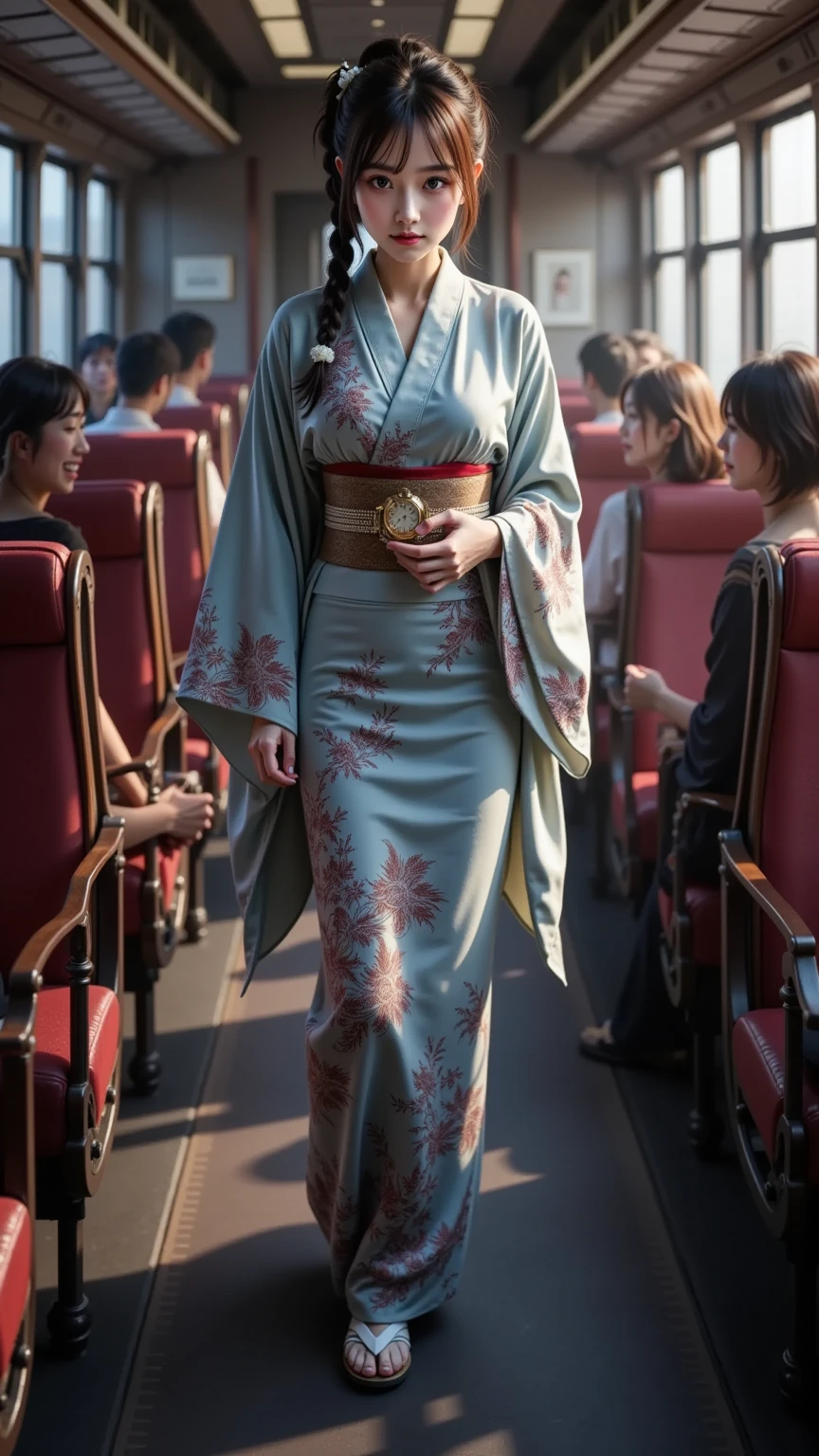 prompt: | A celestial train known as the **"Karakuri Twilight Express ...