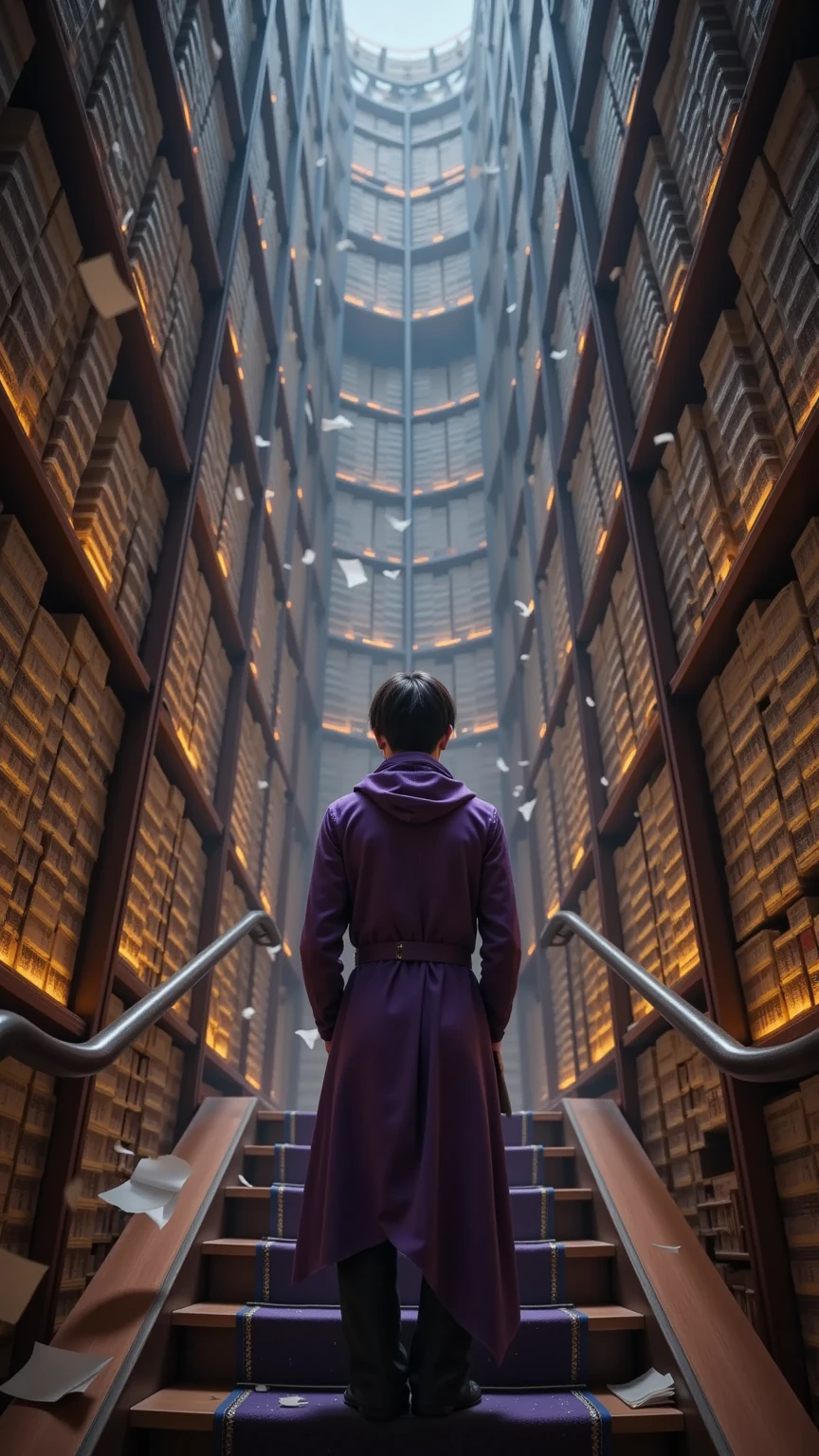 prompt: | The **Twilight Archive**, an endless celestial library ...