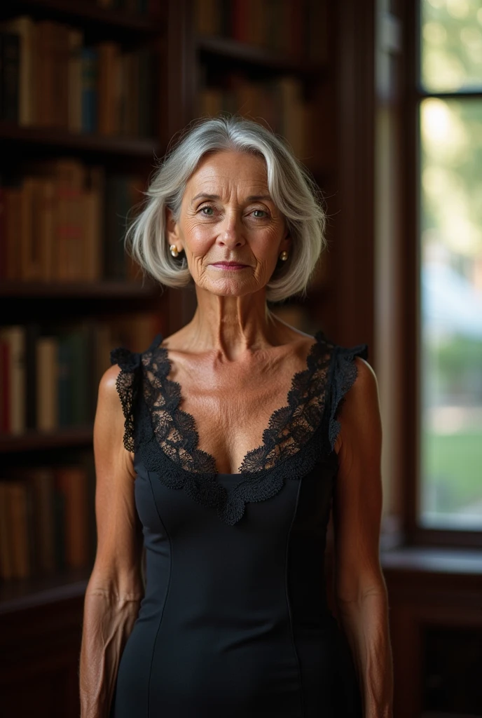 An old elderly woman is a 79-year-old woman with smooth curves and ...