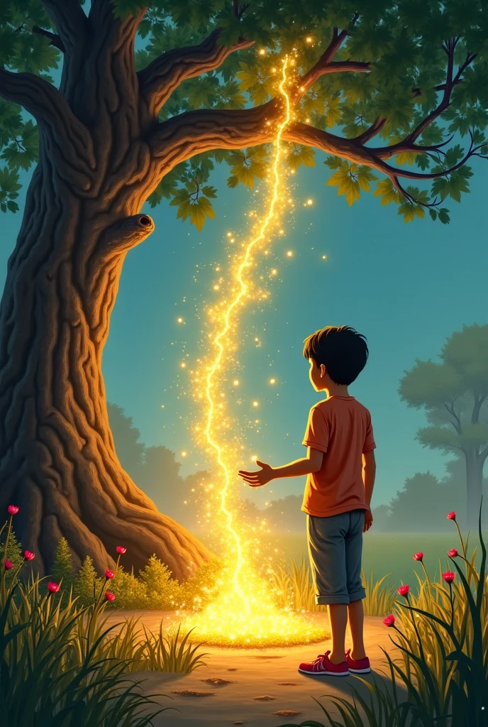Urdu Version: In a small village, there was a boy named Ali - SeaArt AI