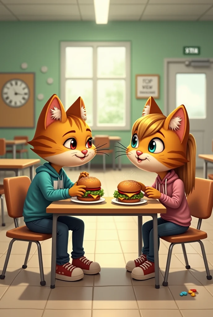 2 little cats named austin sparks and ally sparks having poop patty on ...