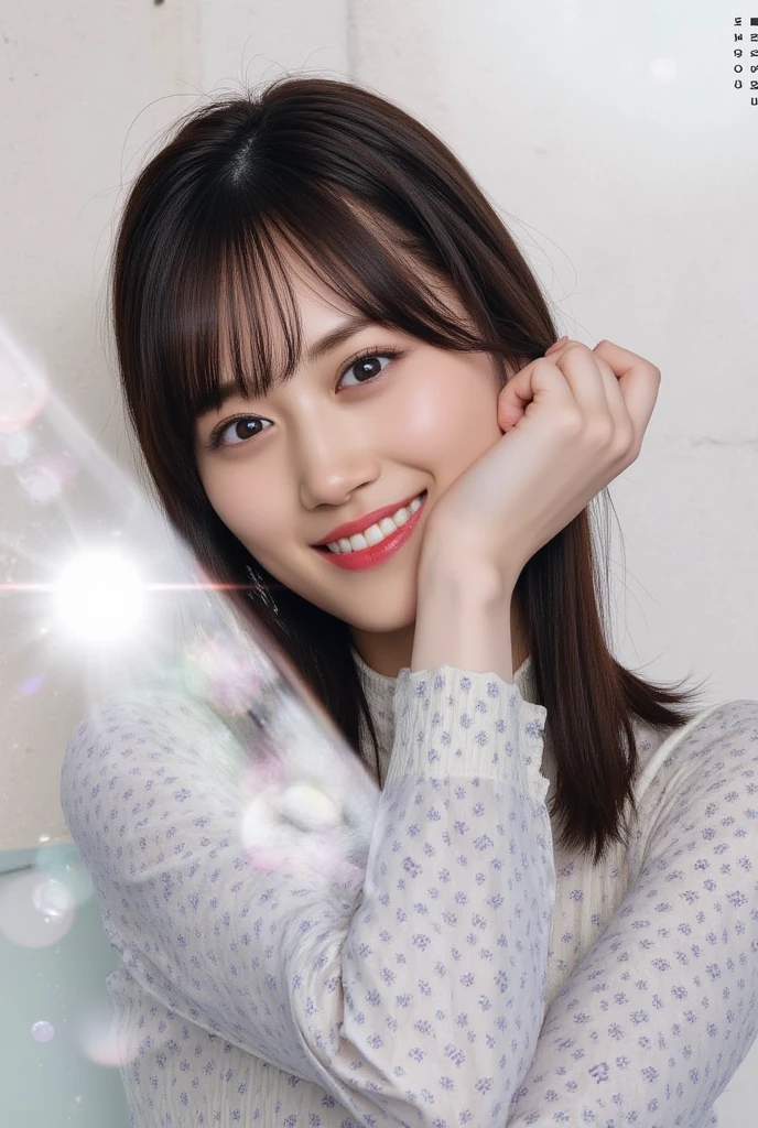 Yui Aragaki, bangs, smile, Young and cute Japanese faces , official art ...