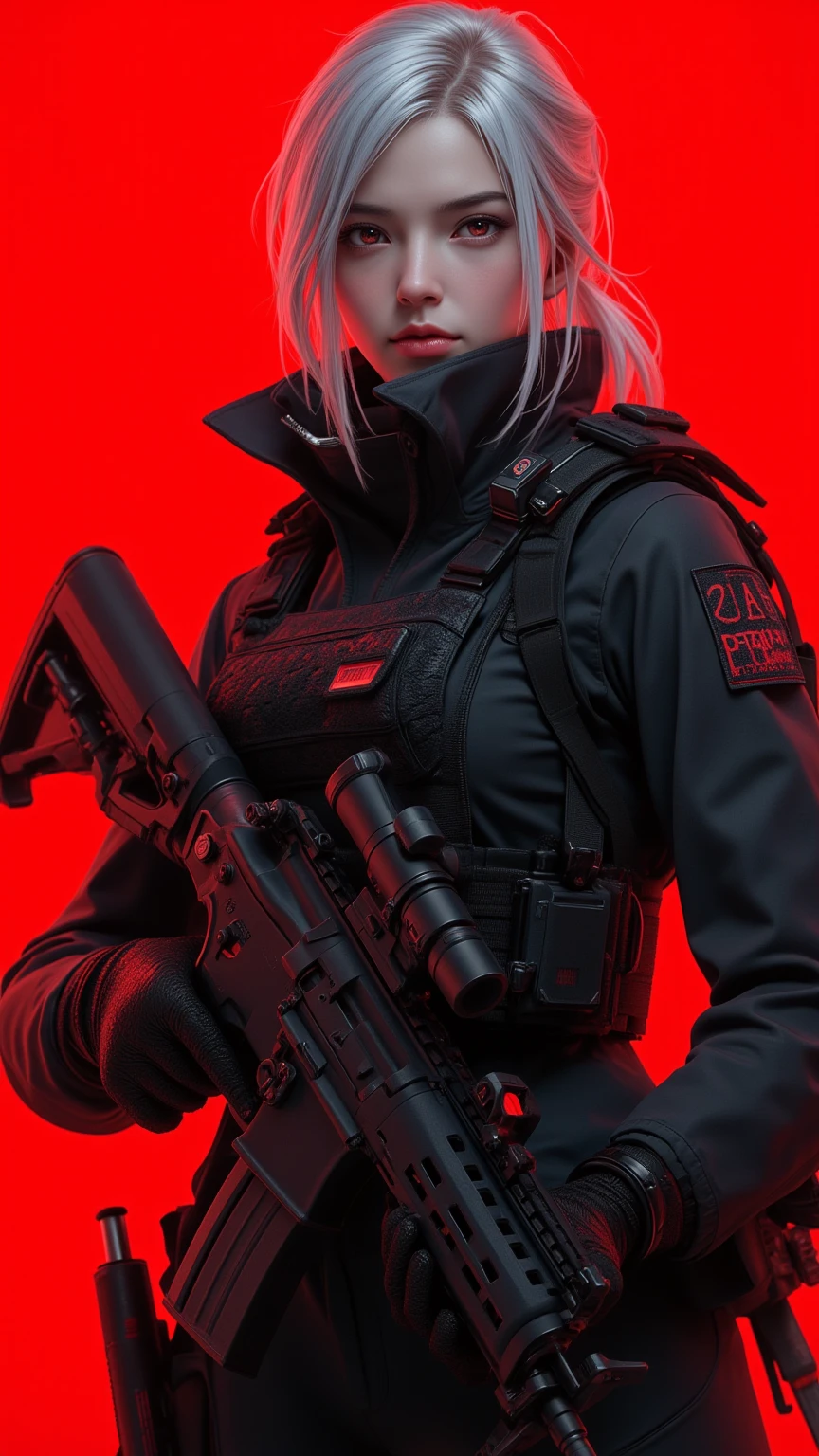 BPRE art of female Operator with silver hair,Operator , Tactical ...