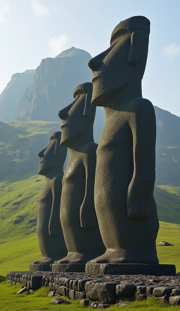 Easter Island、Moai Statue、 multiple 、Beautiful video、Konami、Game ...