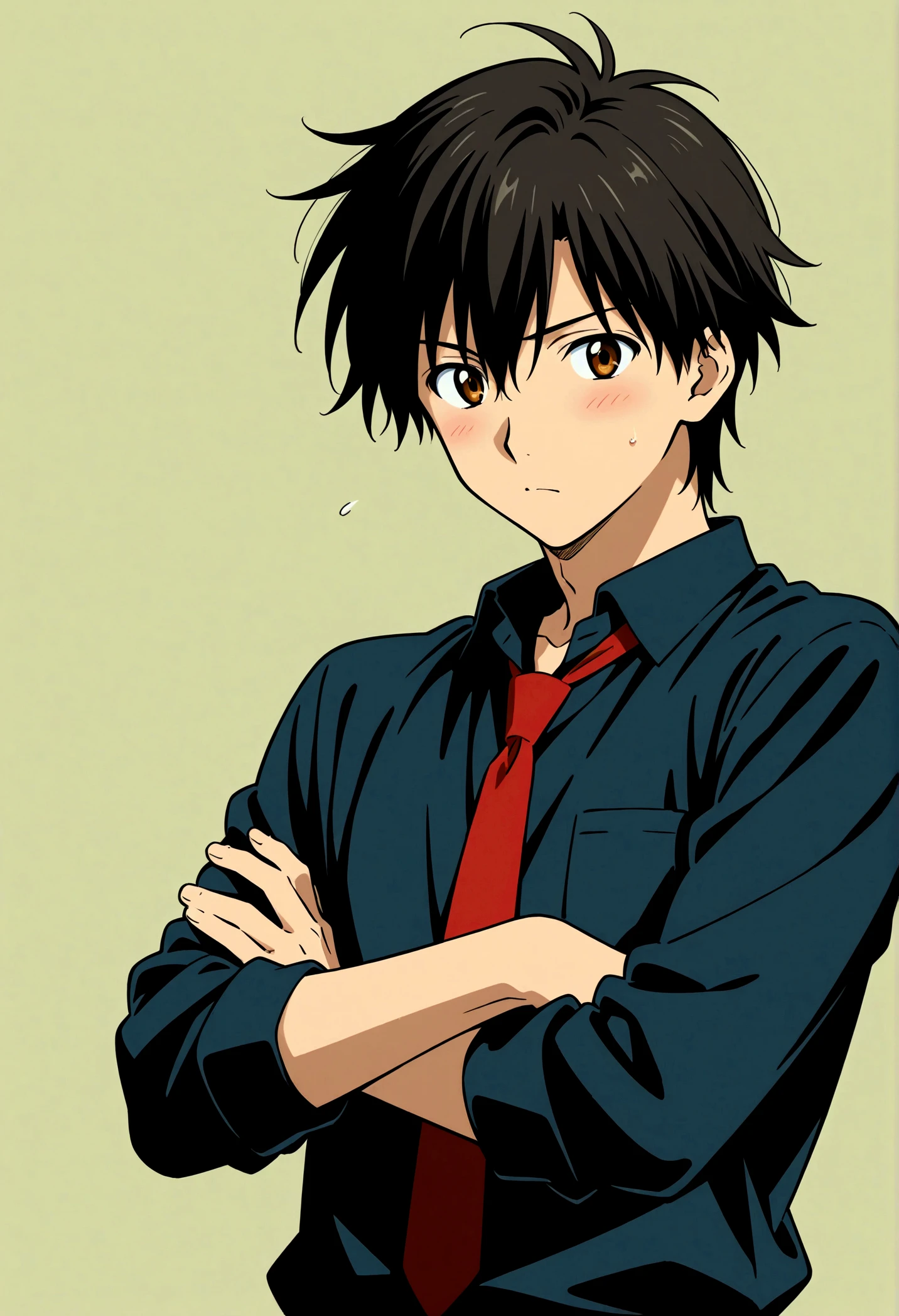 Adoptable anime character. Anime male delivery man - SeaArt AI