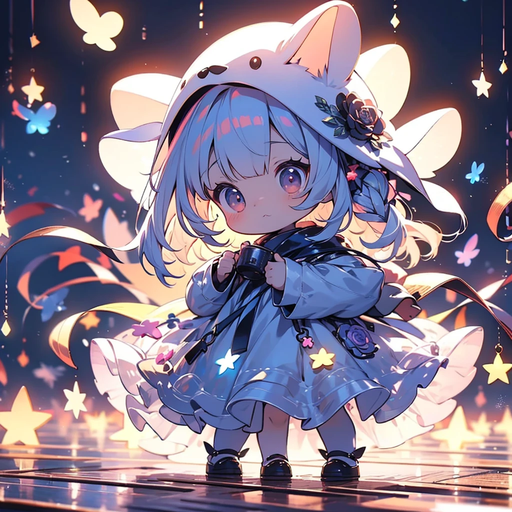 chibi、着ぐるみをきた chibi、 is cute 、 Best Details 、Standing and looking up ...