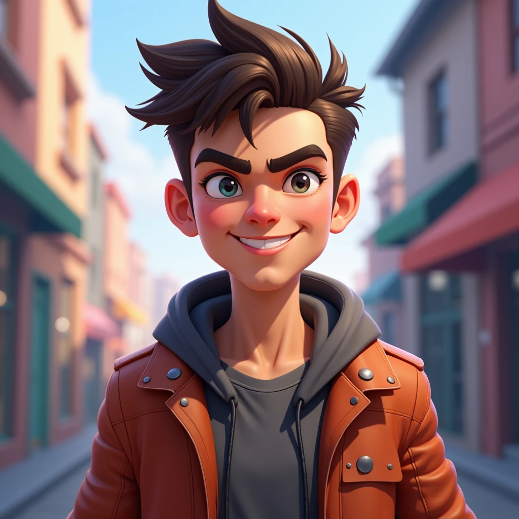 Adult beautiful and handsome toonish boy in game art style - SeaArt AI