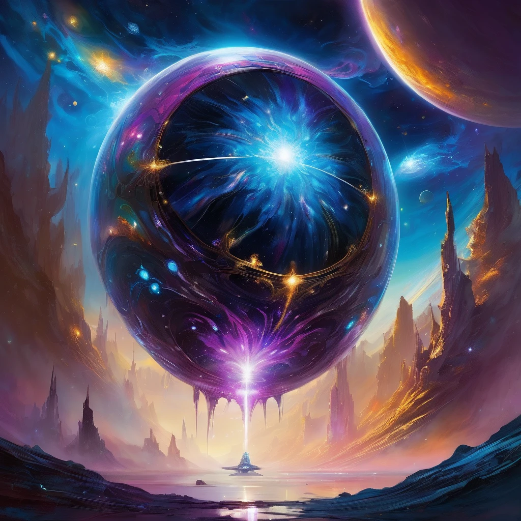 Ethereal Voyage Through the Cosmic Abyss