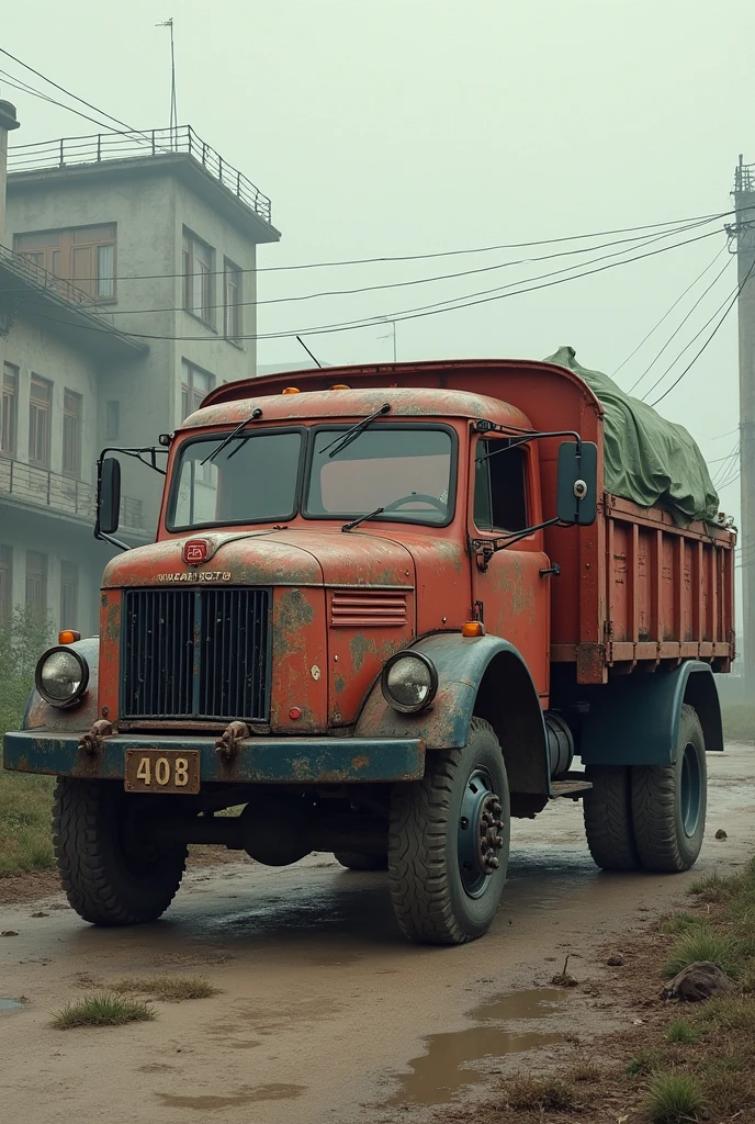 Soviet truck Gaz 1980 - SeaArt AI