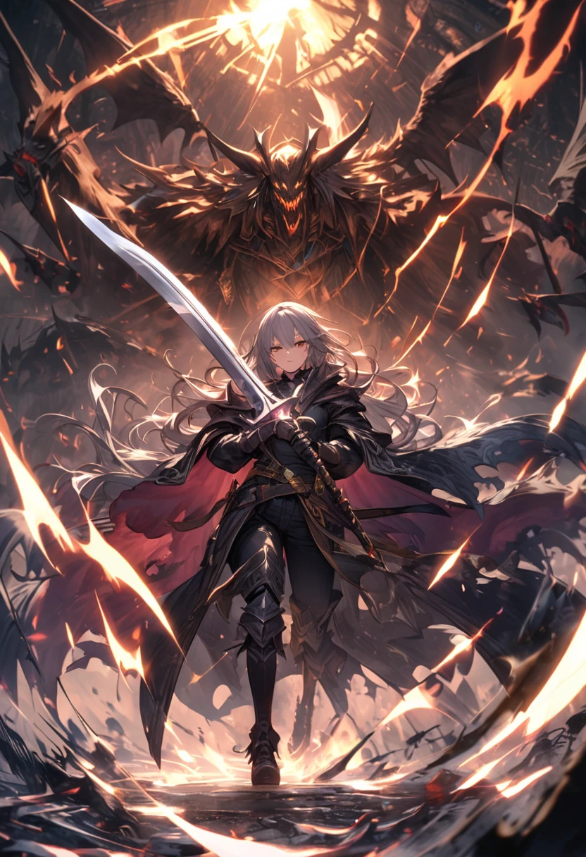 Chaos、 Dark Wizard 、Beautiful sword blade for a two-handed sickle ...