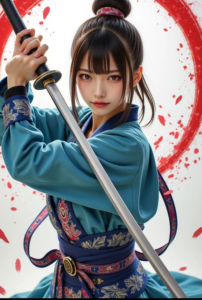 Cannon Pictures Crystal Clear , Female swordsman holding a Japanese ...