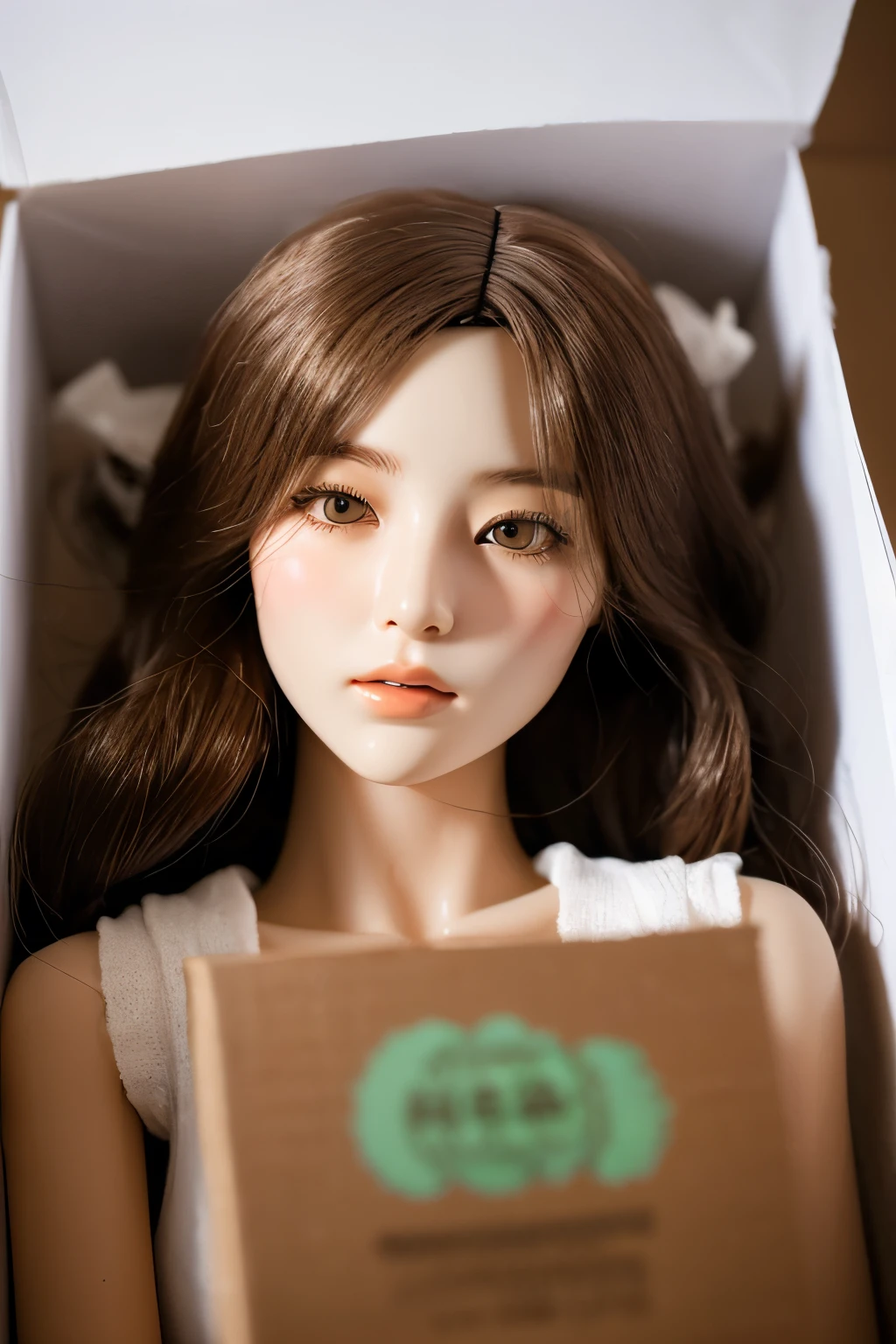Doll in a box with a book in it - SeaArt AI