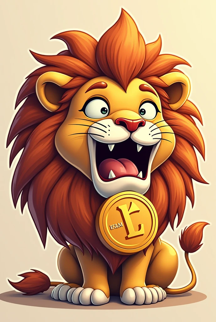 Lion animal meme coin nom Asad Team - SeaArt AI