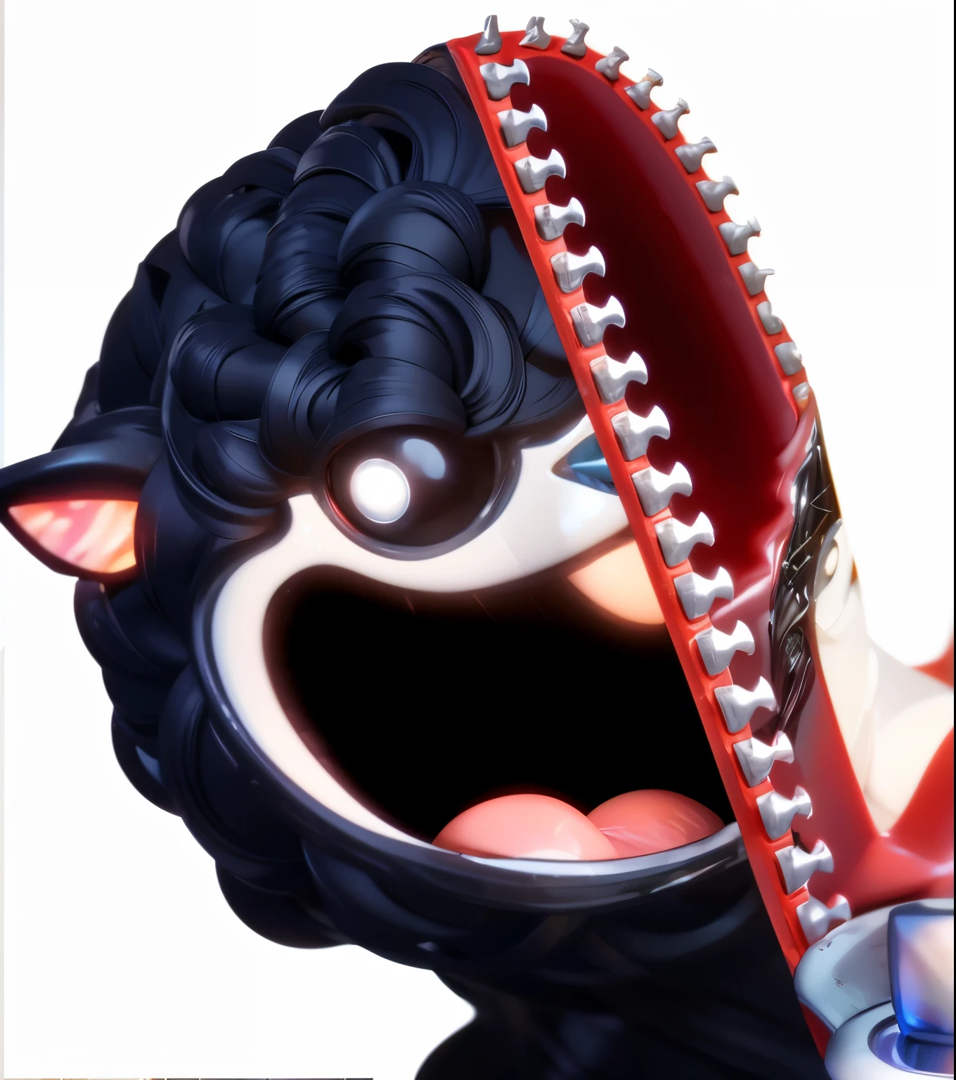 There is a close up of a toy with a toothbrush in it - SeaArt AI