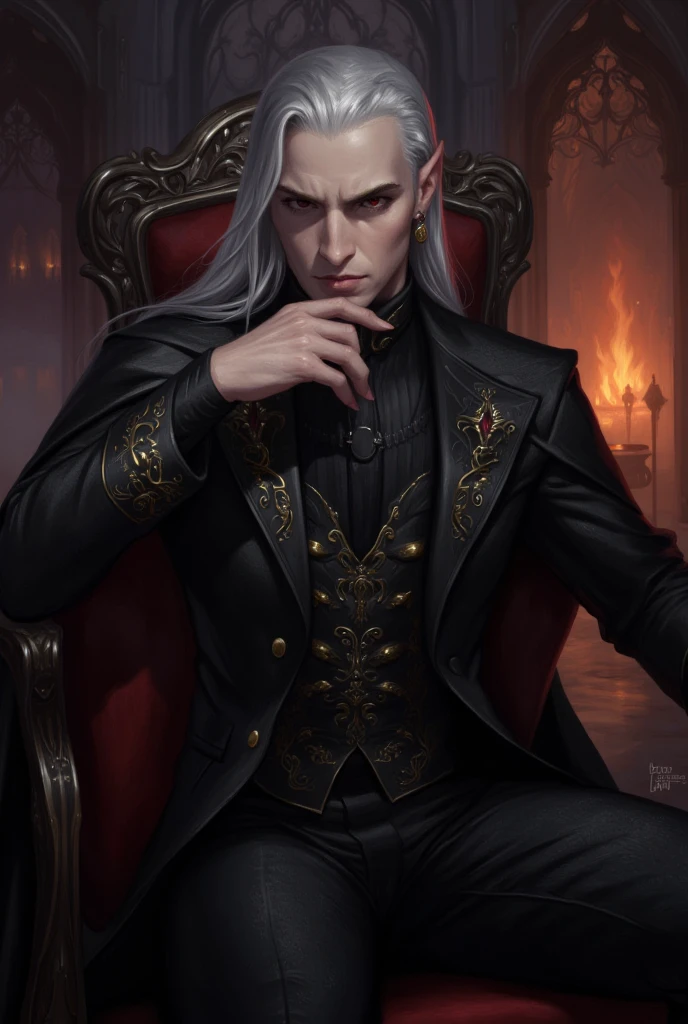 "Certainly! Here's a detailed prompt based on the image: "A regal and ...