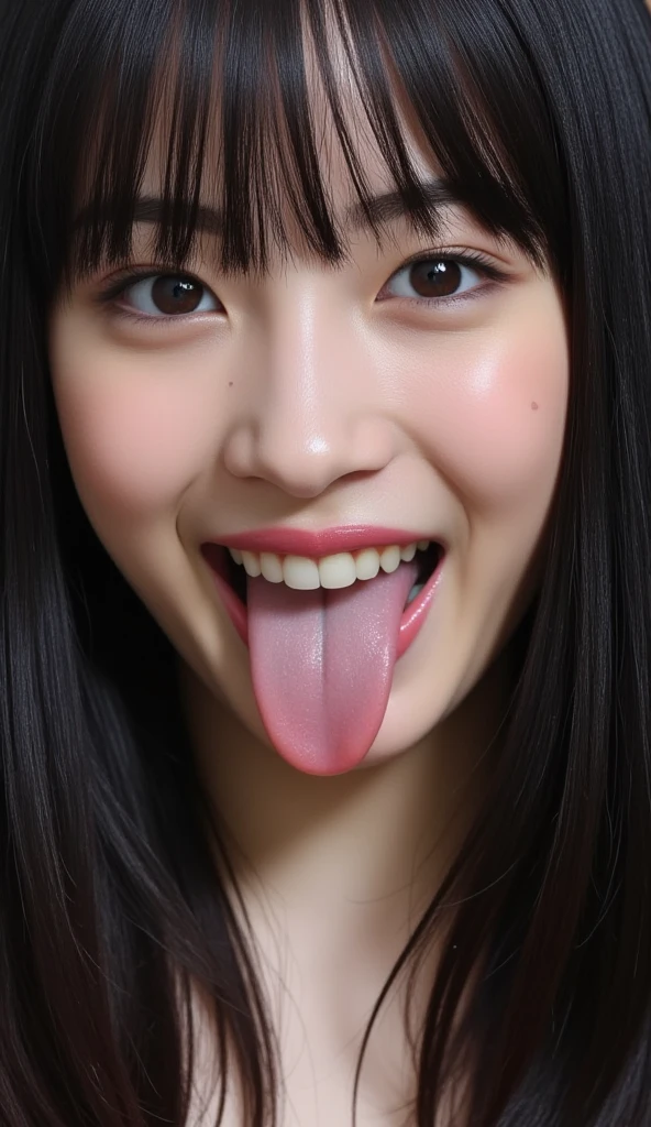 Sticking out a long tongue、 open your mouth wide 、 Masterpiece - SeaArt AI