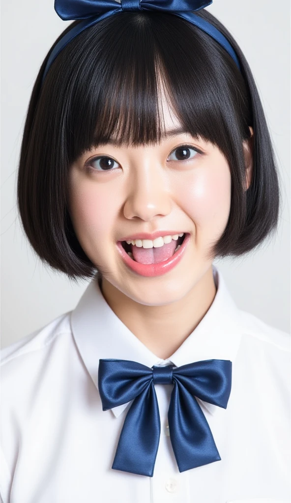 sticky face with semen,:1.85,))))) (((((Close eyes,Open your mouth wide an - SeaArt AI