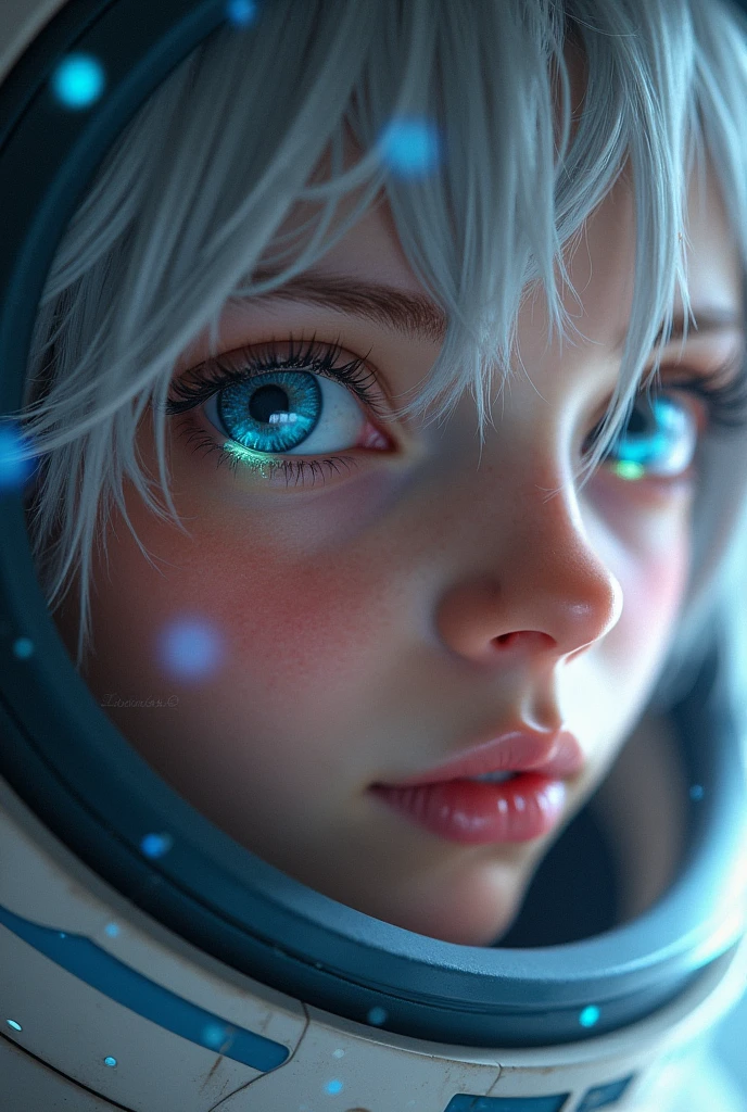 Close-up of an improved masterpiece:1.5)0.9], (Space and astronauts ...