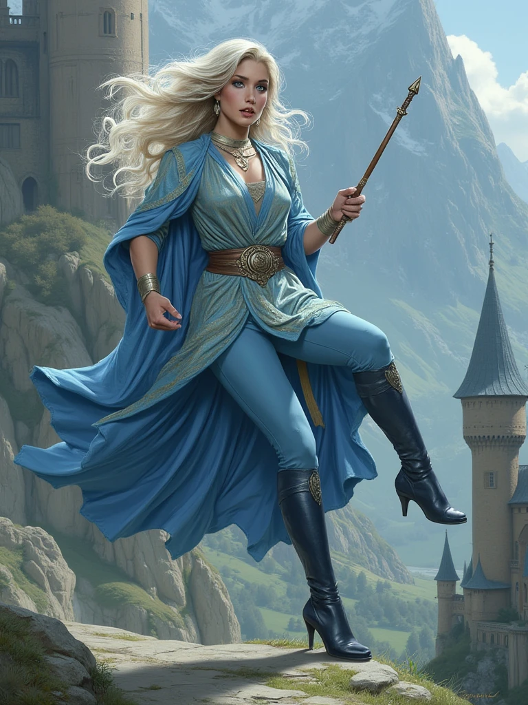 Professor Elowen Mistralight , A 25-year-old elf , Delicate - SeaArt AI