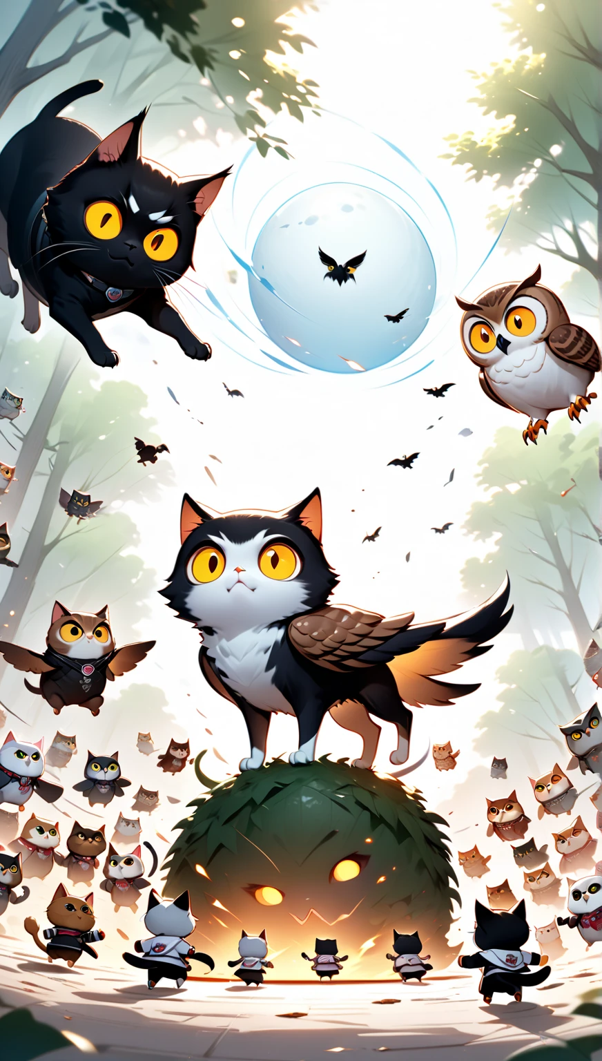 Dog vs cat battle royale, Confronting Dogs vs. Cats、very cute owl ...
