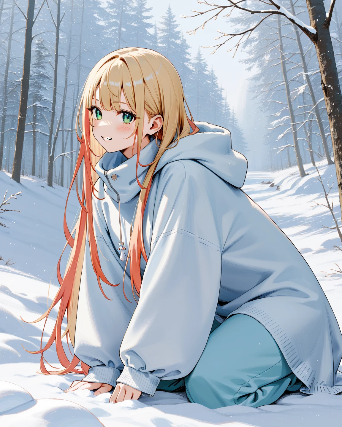 Powder snow - SeaArt AI