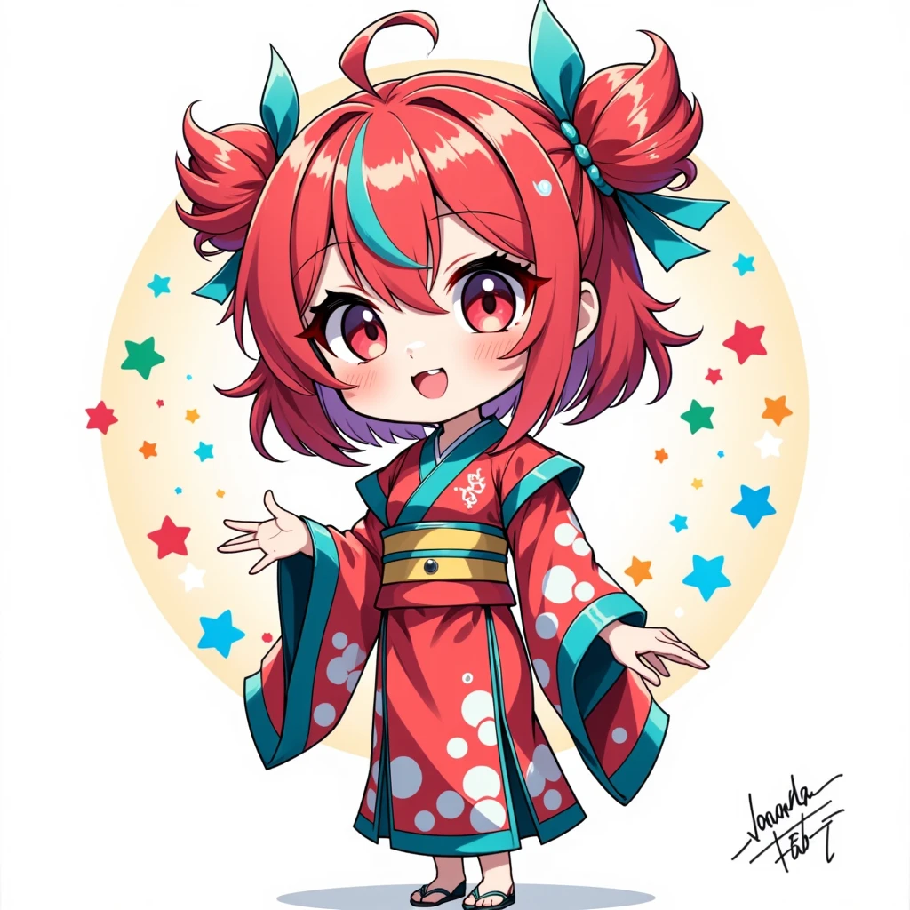 ( chibi:1.4), chibi character, chibi style, toe, (cwhite background ...