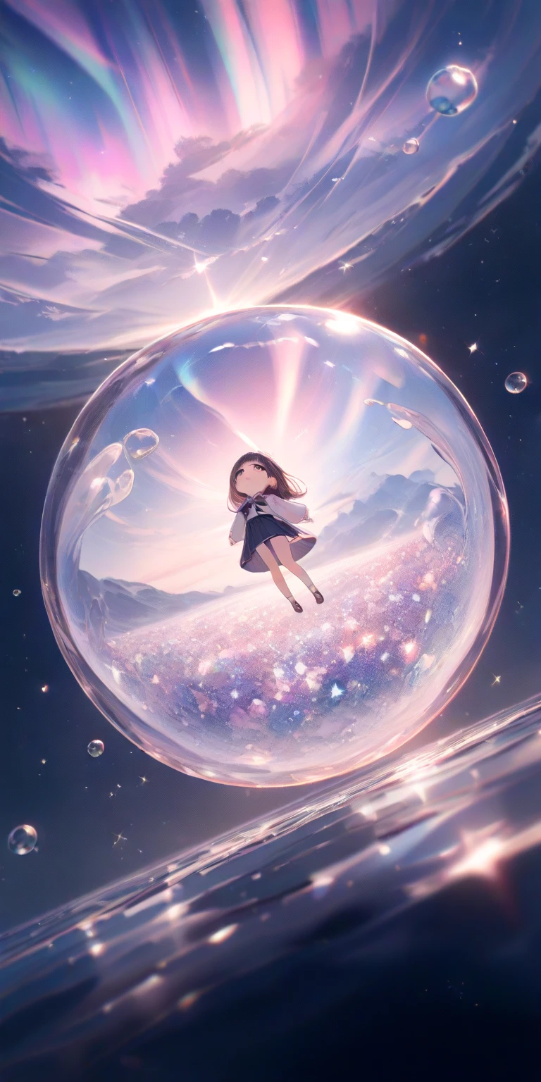 1girl\(cute,kawaii,chibi,student, young, hair\(short,silver,floating ...
