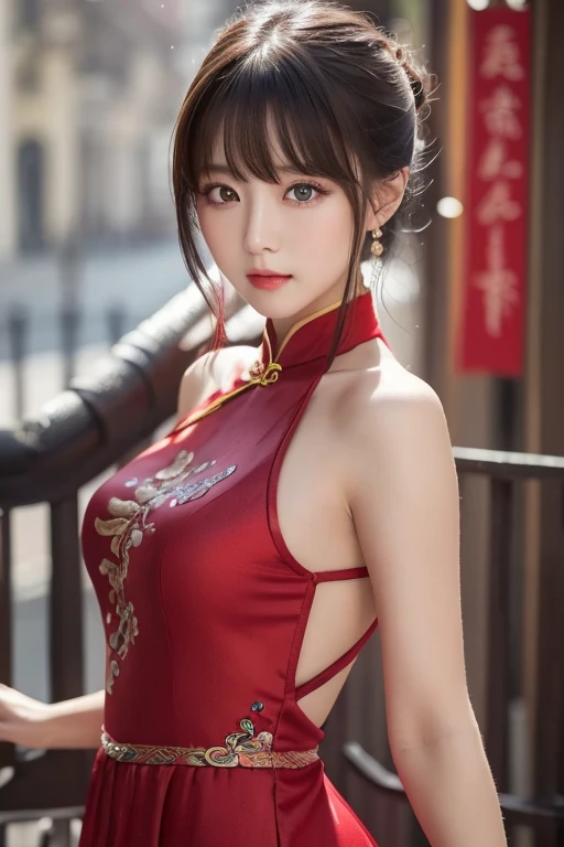 top quality , masterpiece, high resolution, 1 girl, china dress - SeaArt AI