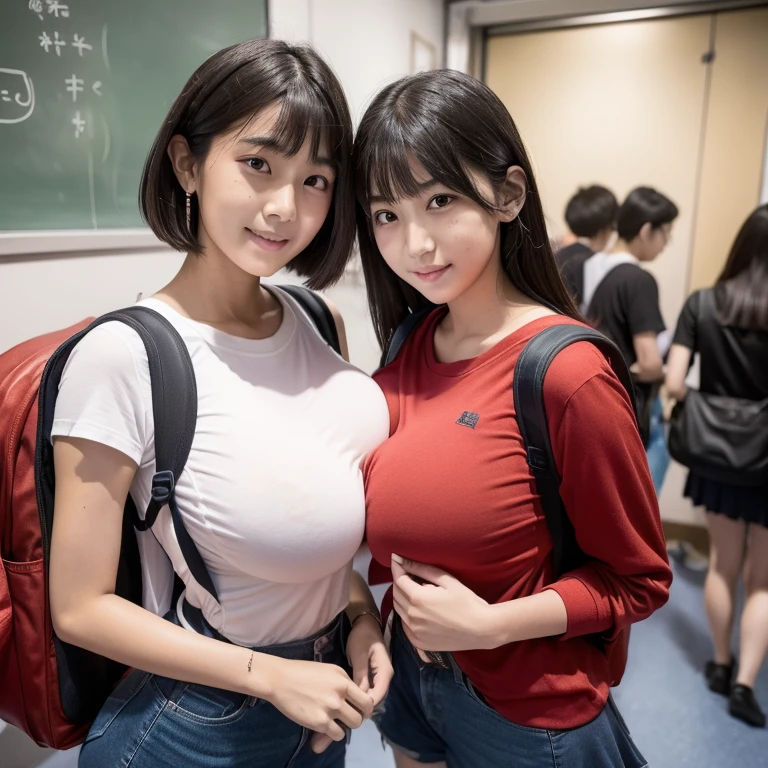 multiple girls 、 lots of women in the city、 real 、(((live-action ...