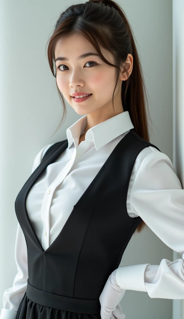 the woman in the butler costume 、The woman from 9 Asset Management ...