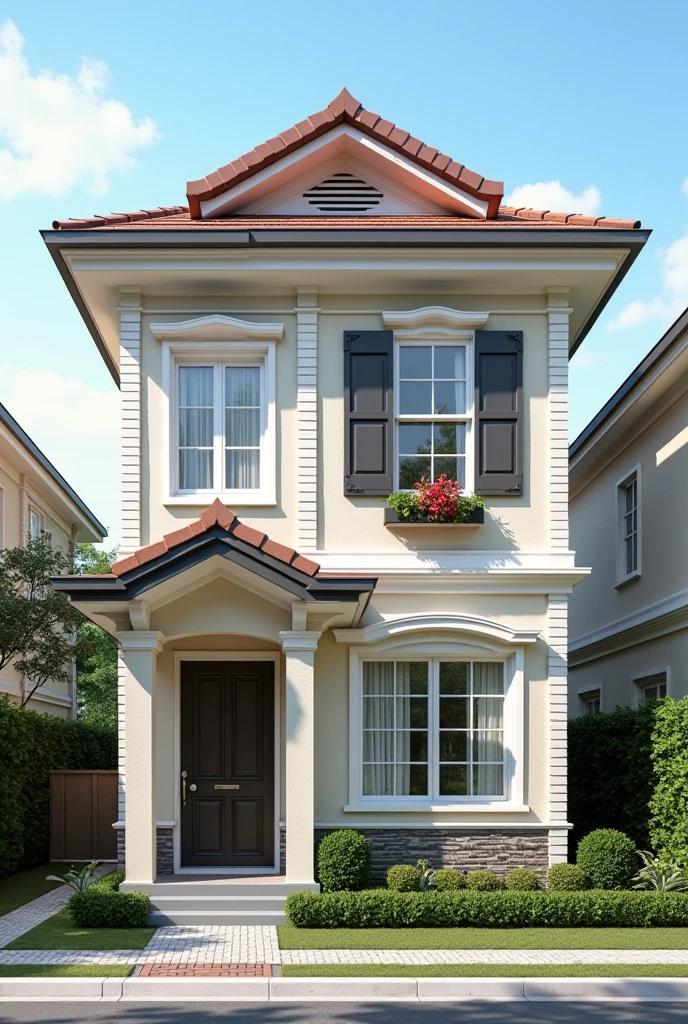 Semi-detached building 1111m - SeaArt AI