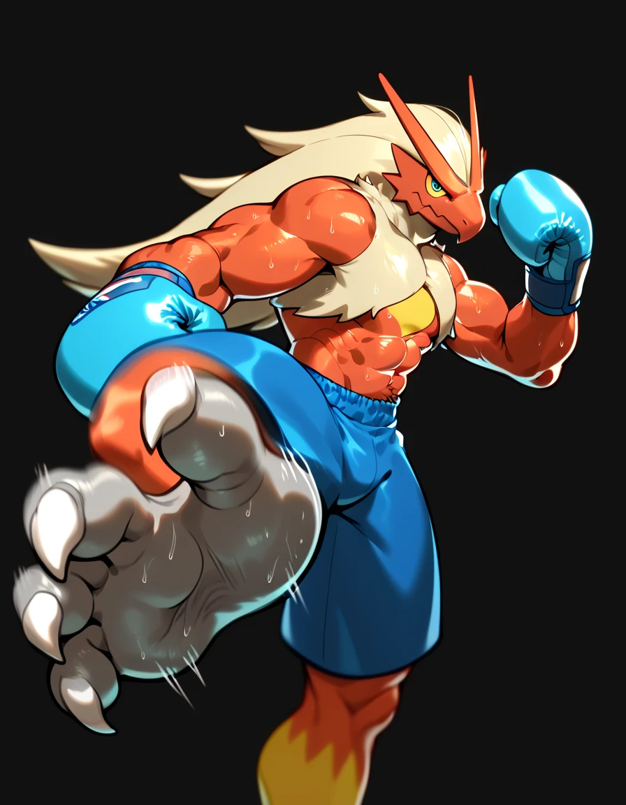 ZPDXL3, pov_kickboxing, kicking_the_viewer pov, foreshortening - SeaArt AI